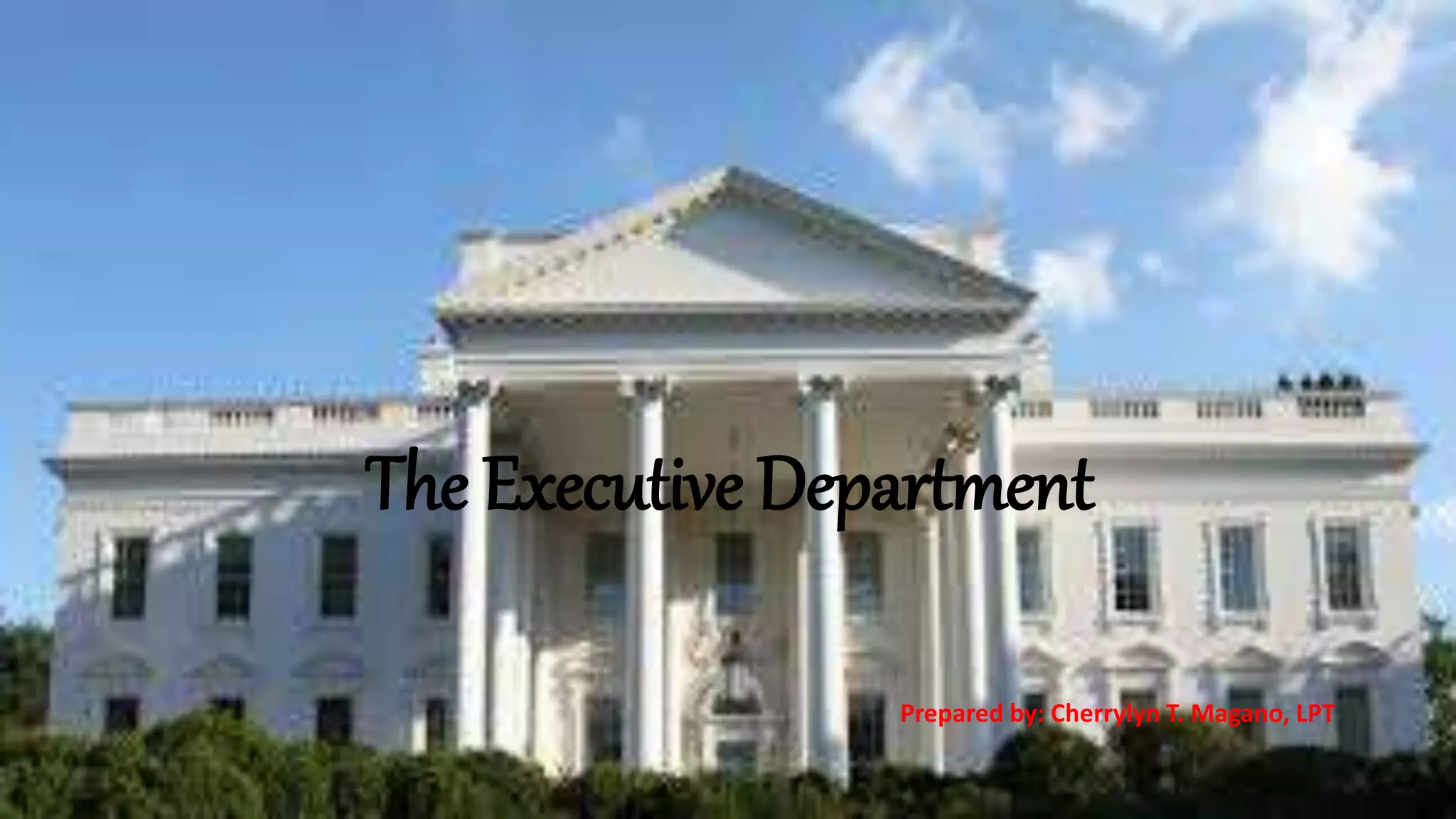 Lesson 6 -Executive Department | PPTX