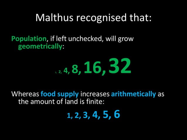 Lesson 2 Theories For The Relationship Between Population And Resources ...