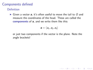 Lesson 2: Vectors and the Dot Product | PDF