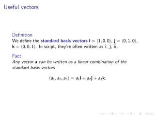 Lesson 2: Vectors and the Dot Product | PPT