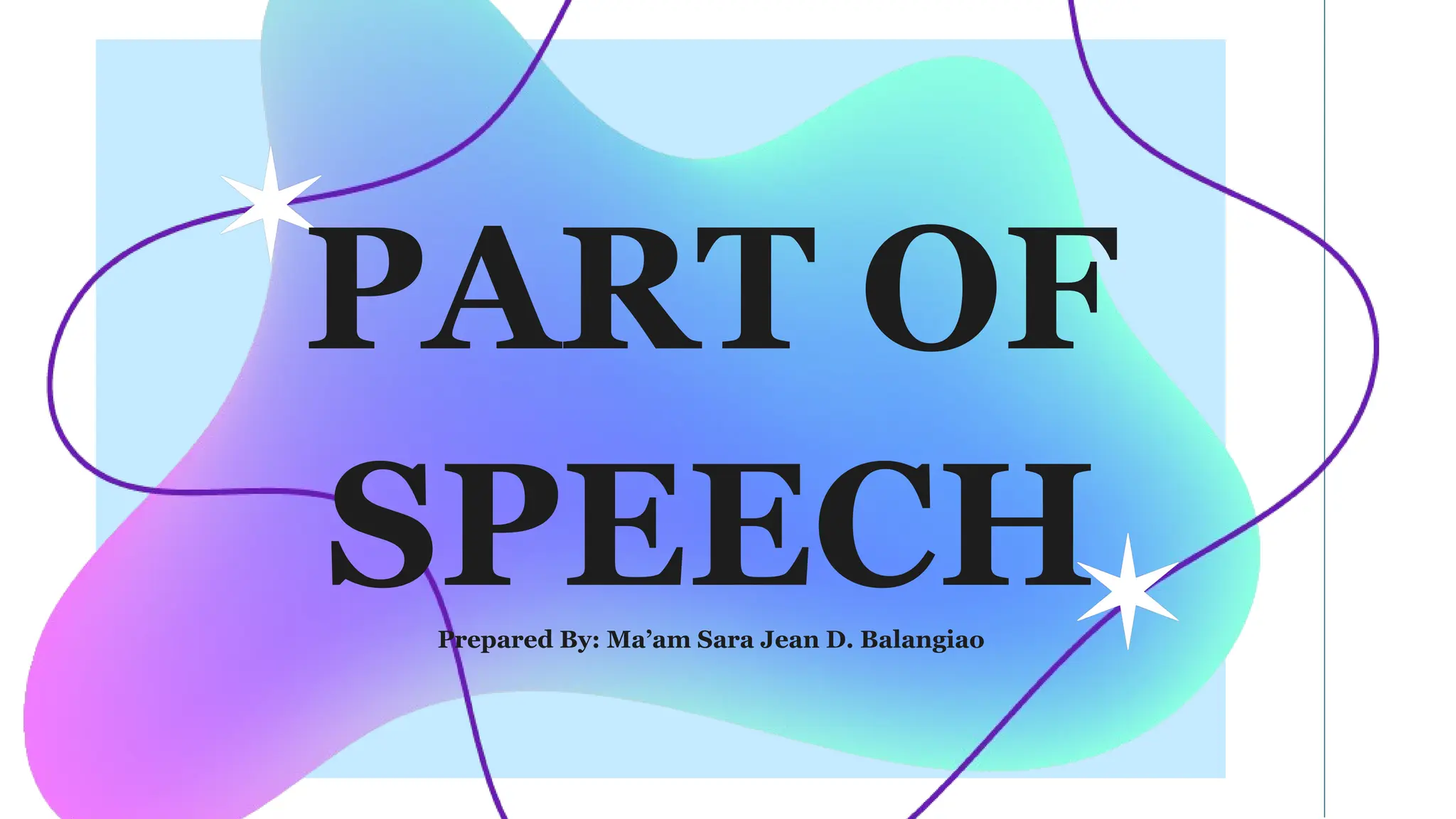 LESSON 2: VERB, PART OF SPEECH, TYPES OF VERBS | PPTX