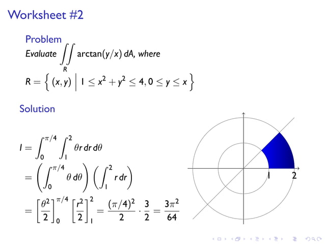Lesson 20: Integration in Polar Coordinates | PPT