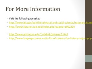 Lesson 01 What does a historian do? | PPT