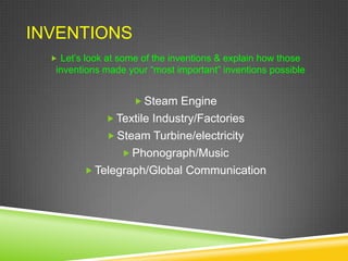 Lesson 2 inventions | PPTX | Needlework | Arts and Crafts