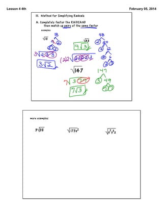 Parts of a Radical and simplifying a radical | PDF | Science