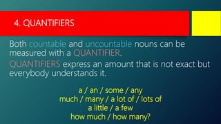 Lesson 20 countable and uncountable nouns | PPTX