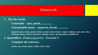 Lesson 20 countable and uncountable nouns | PPTX