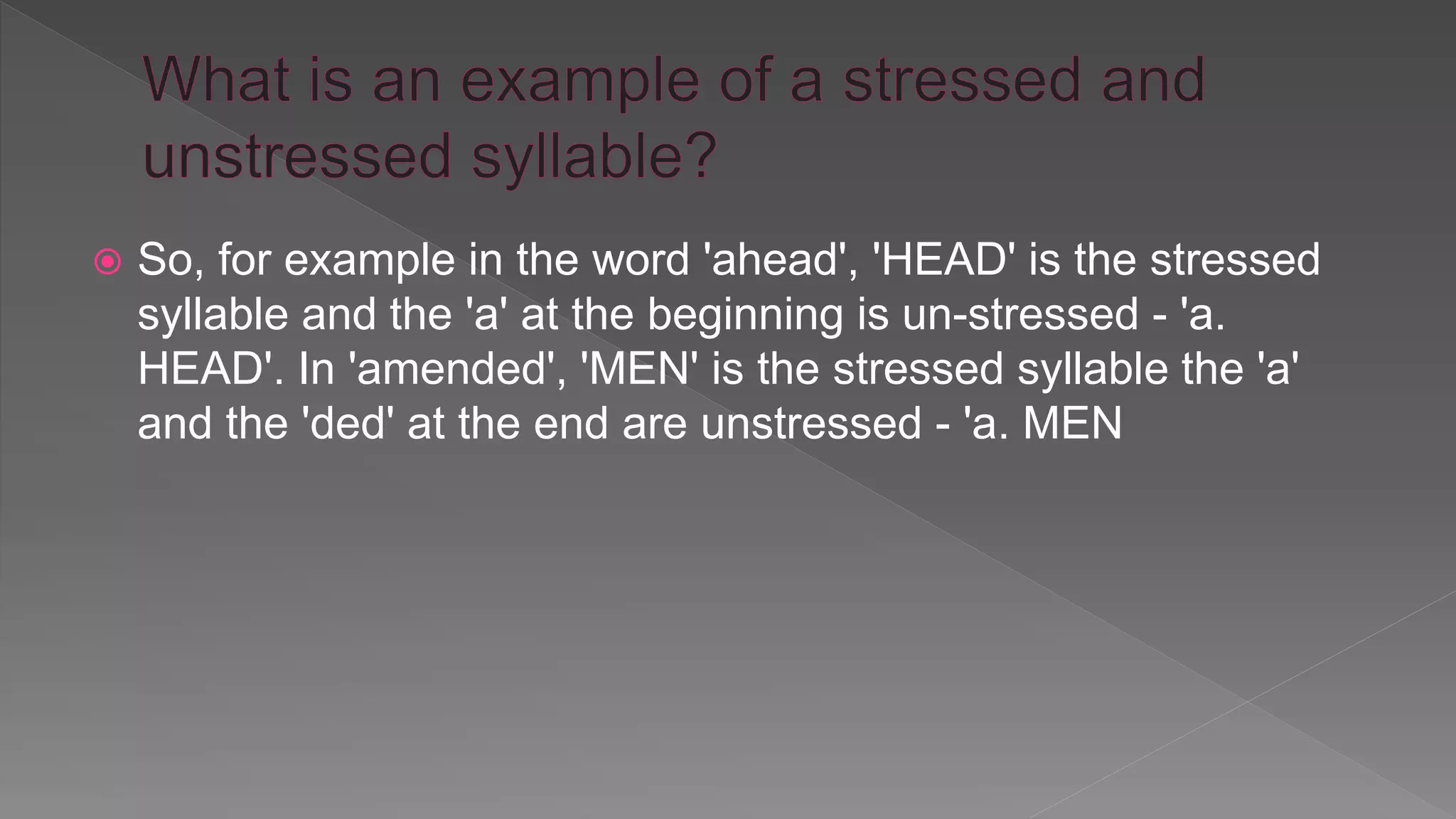 Lesson-22. Stressed and unstressed syllables.pptx