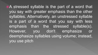 Lesson-22. Stressed and unstressed syllables.pptx