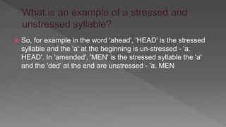Lesson-22. Stressed and unstressed syllables.pptx