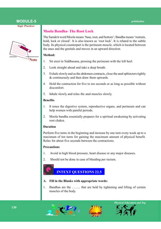 Lesson-22.pdf yoga mudra and bandha technique | PDF | Free Download