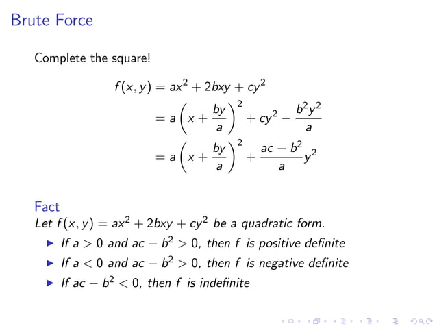 Lesson 22: Quadratic Forms | PPT