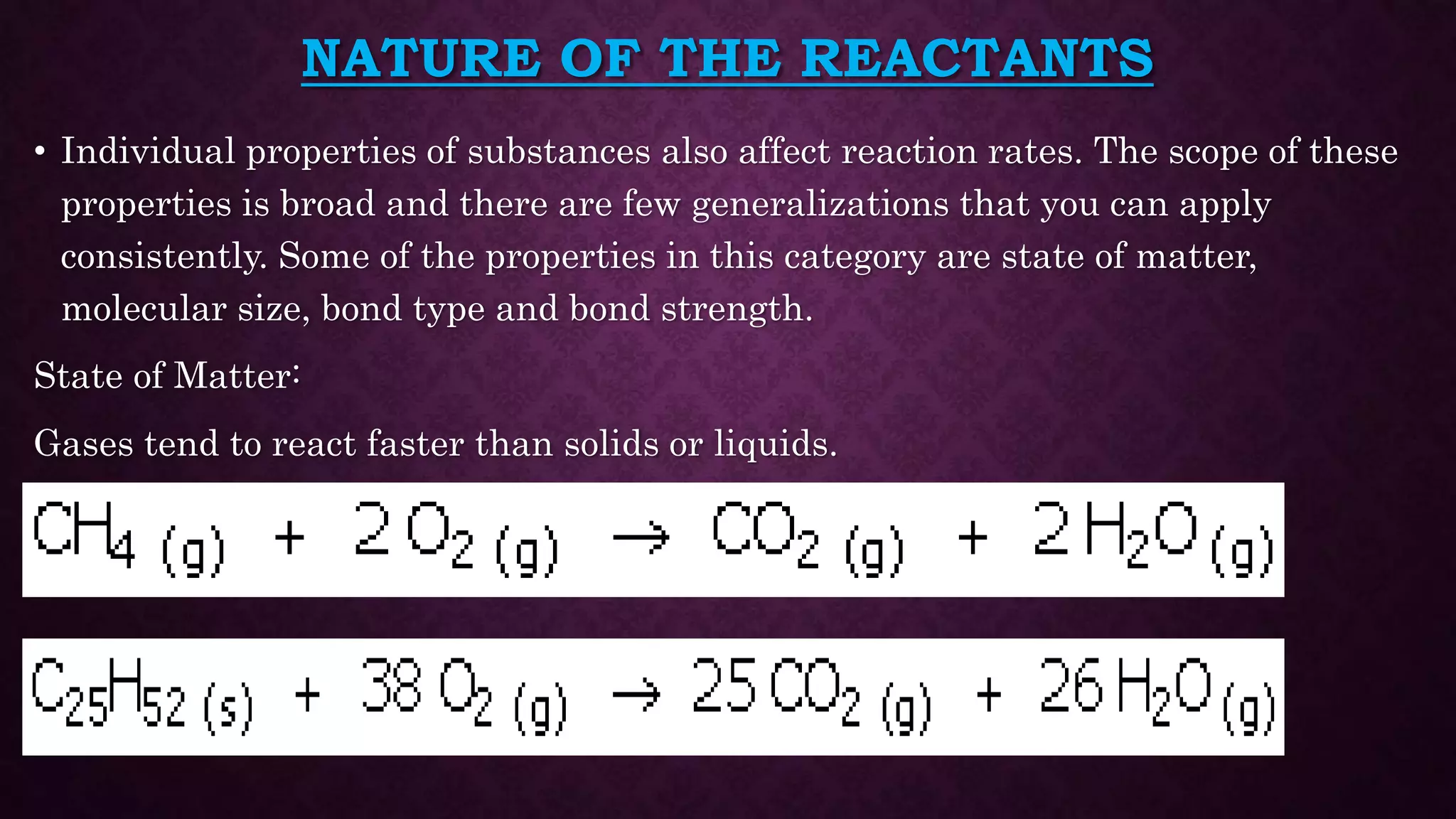 Factors Affecting Reaction Rates Pptx