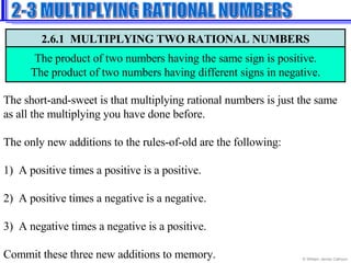 Lesson 2 3 Multiplying Rational Numbers | PPT