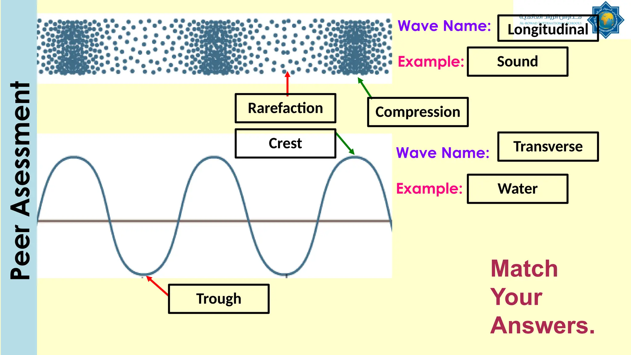 Lesson ppt for grade 8 regarding transverse and longitudinal waves | PPTX