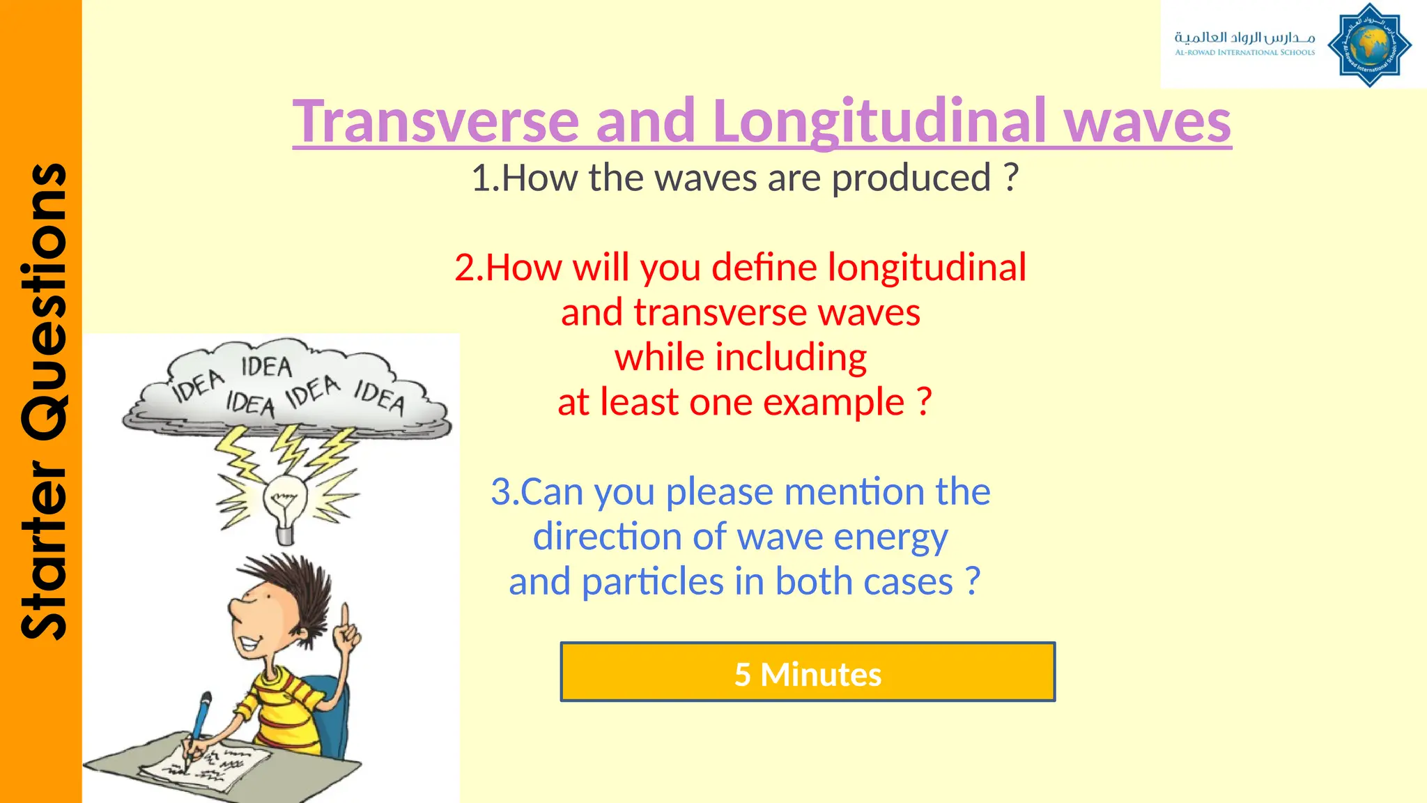 Lesson ppt for grade 8 regarding transverse and longitudinal waves | PPTX