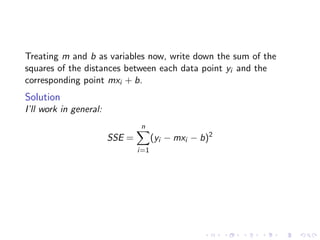 Lesson 26: Optimization II: Data Fitting | PDF
