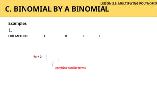 Lesson about Multiplying Polynomials.pptx | Homework and Study | Education