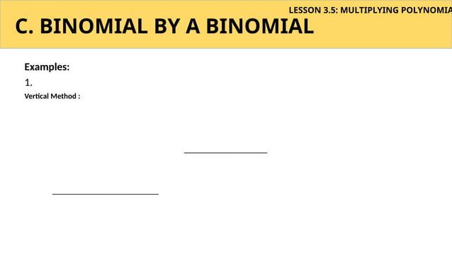 Lesson about Multiplying Polynomials.pptx | Homework and Study | Education