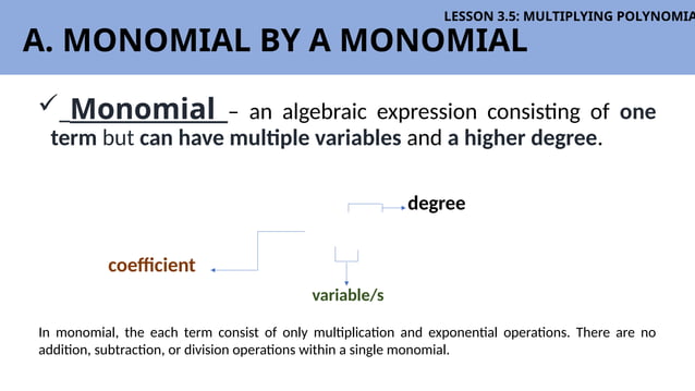 Lesson about Multiplying Polynomials.pptx | Homework and Study | Education
