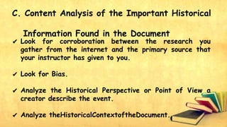 Content-and-Contextual-Analysis-of-Selected-Primary-Sources | PPTX