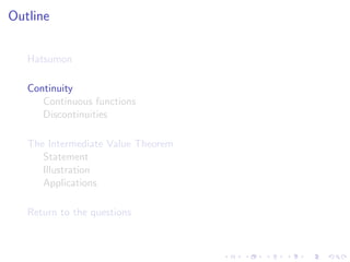Lesson 3: Continuity | PPT