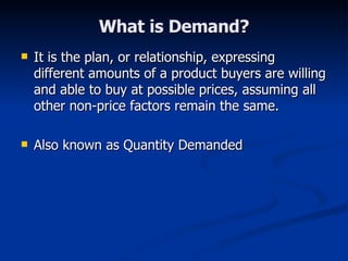 Lesson 3 Demand Theory | PPT