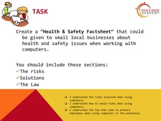 Lesson 3-health-and-safety | PPTX | Internet for Beginners | Internet