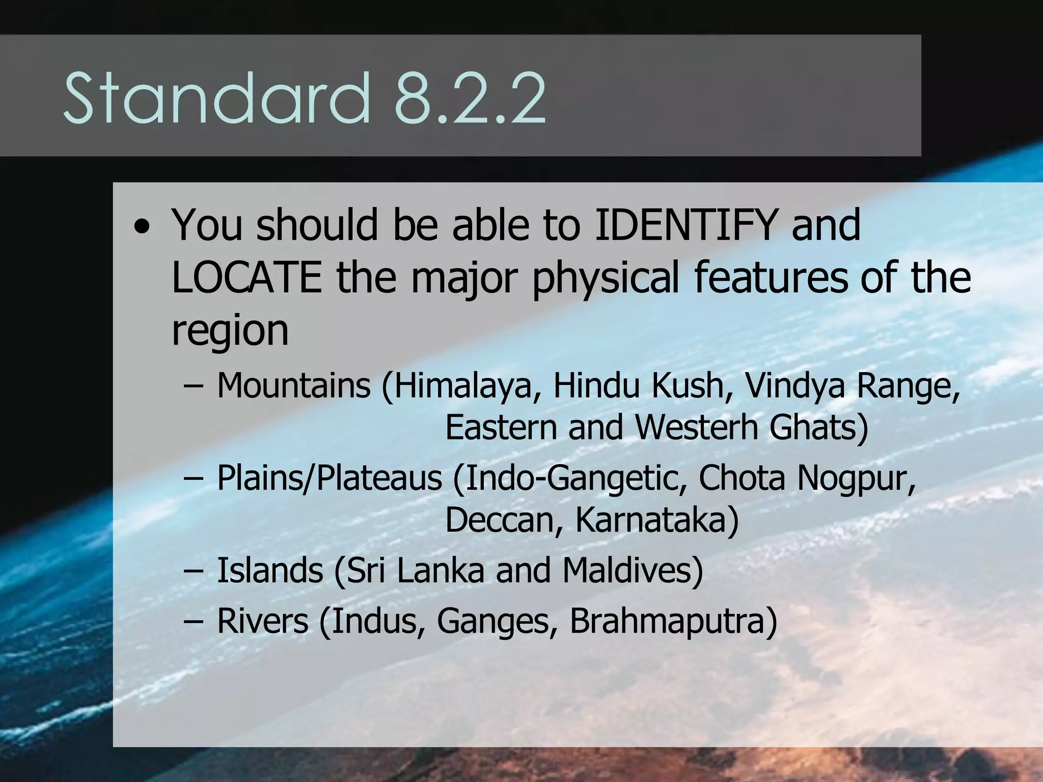 Lesson 3 Physical Geography Of South Asia | PPT