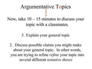 Lesson 3: Refining Your Topic | PPT | Environment | Science