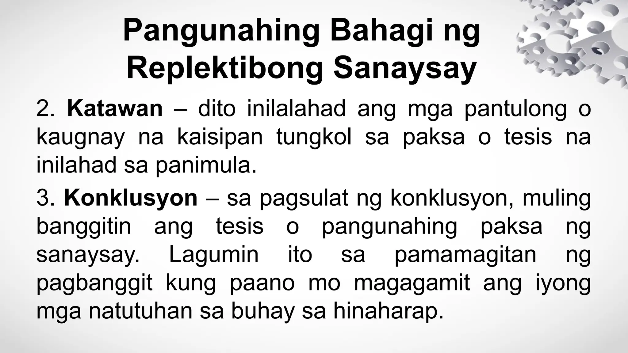 Lesson 3 REPLEKTIBONG-SANAYSAY. Talakyan. pptx | PPTX