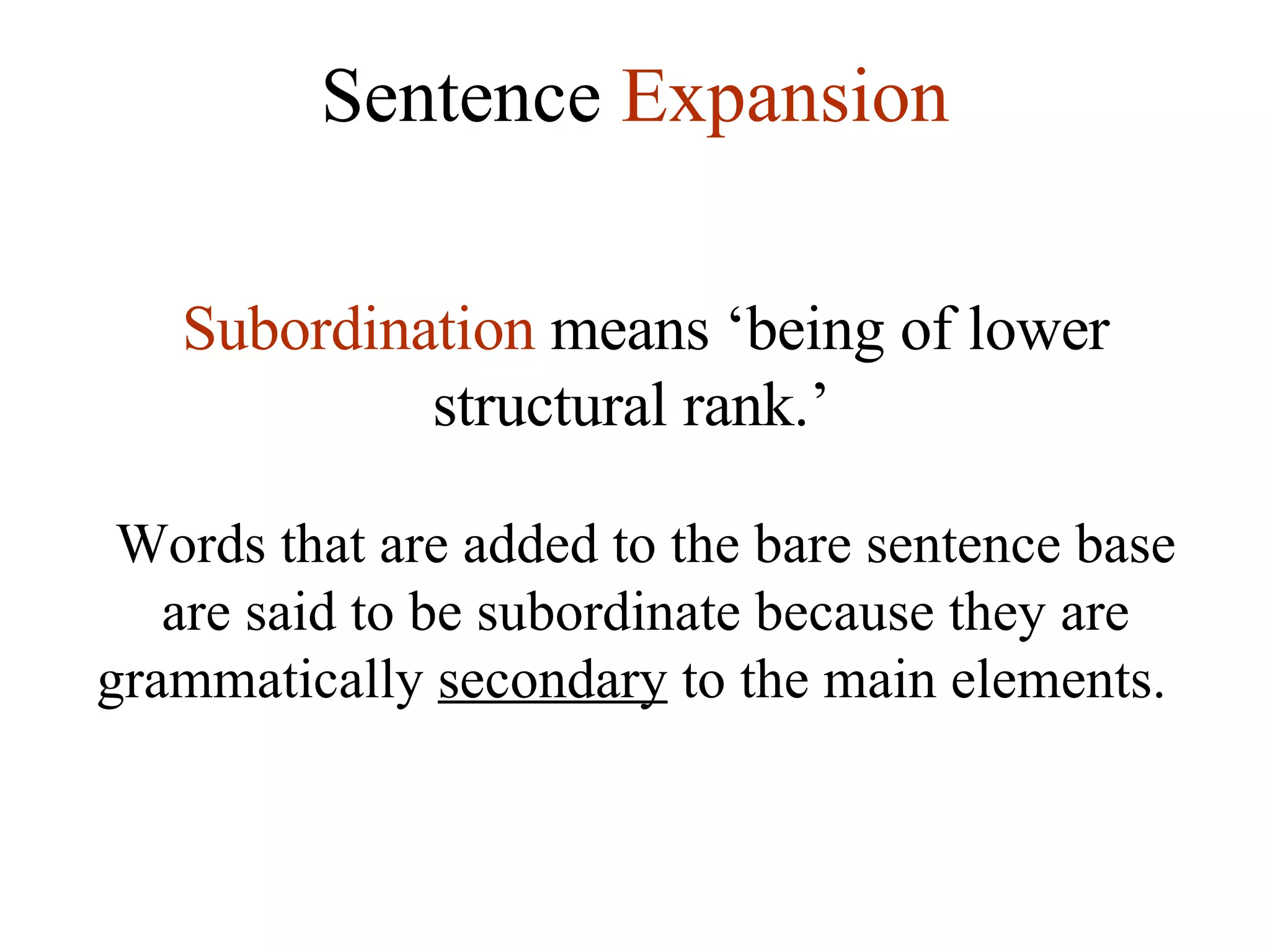 Lesson 3 Sentence Expansion | PPT
