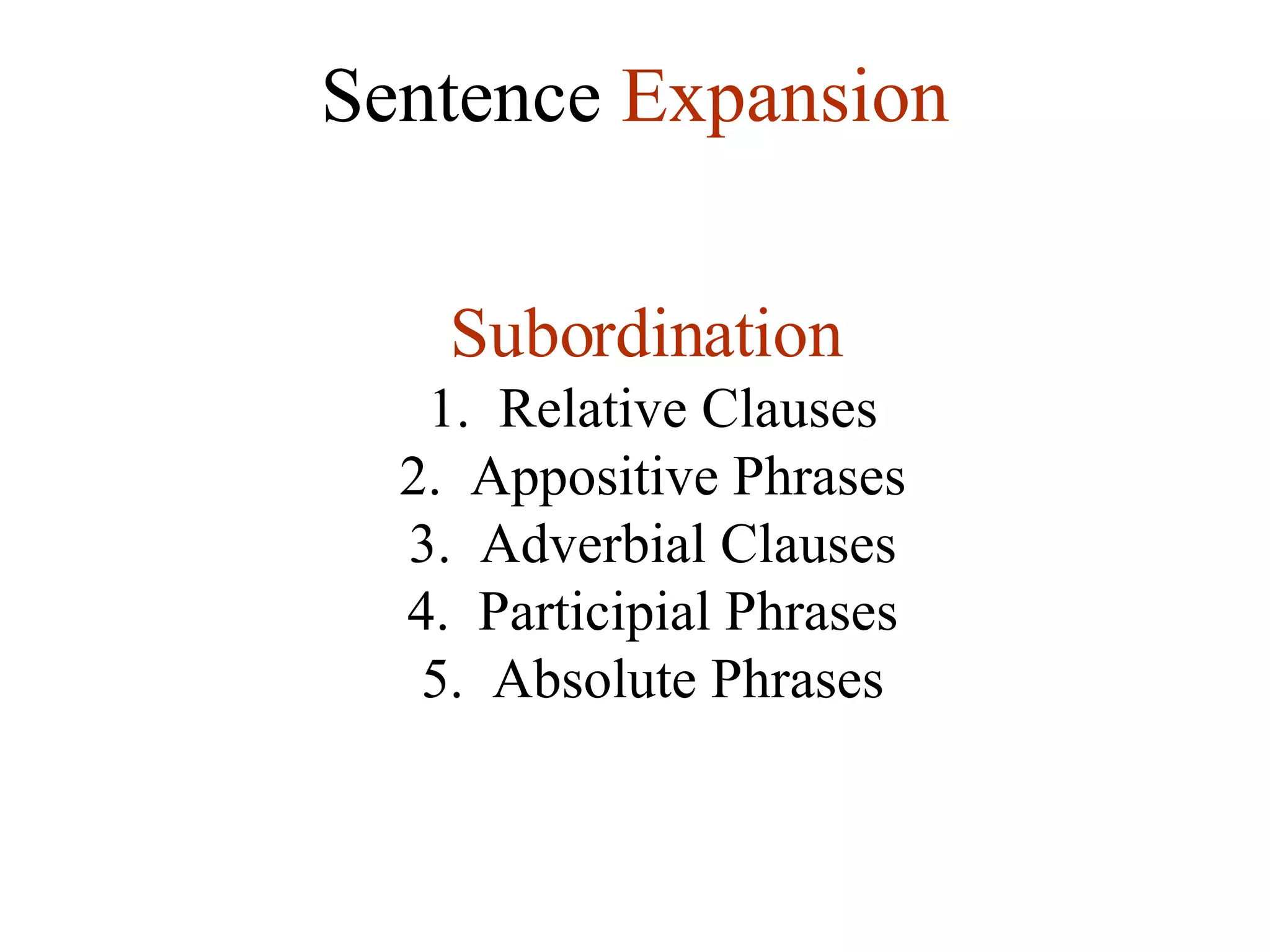 Lesson 3 Sentence Expansion | PPT