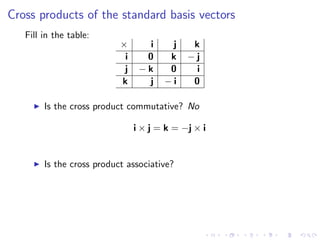 Lesson 3: The Cross Product | PDF