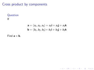 Lesson 3: The Cross Product | PDF