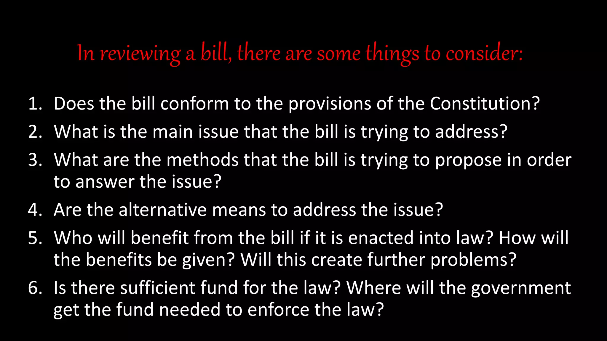 Lesson 7 - LEGISLATIVE DEPARTMENT | PPTX