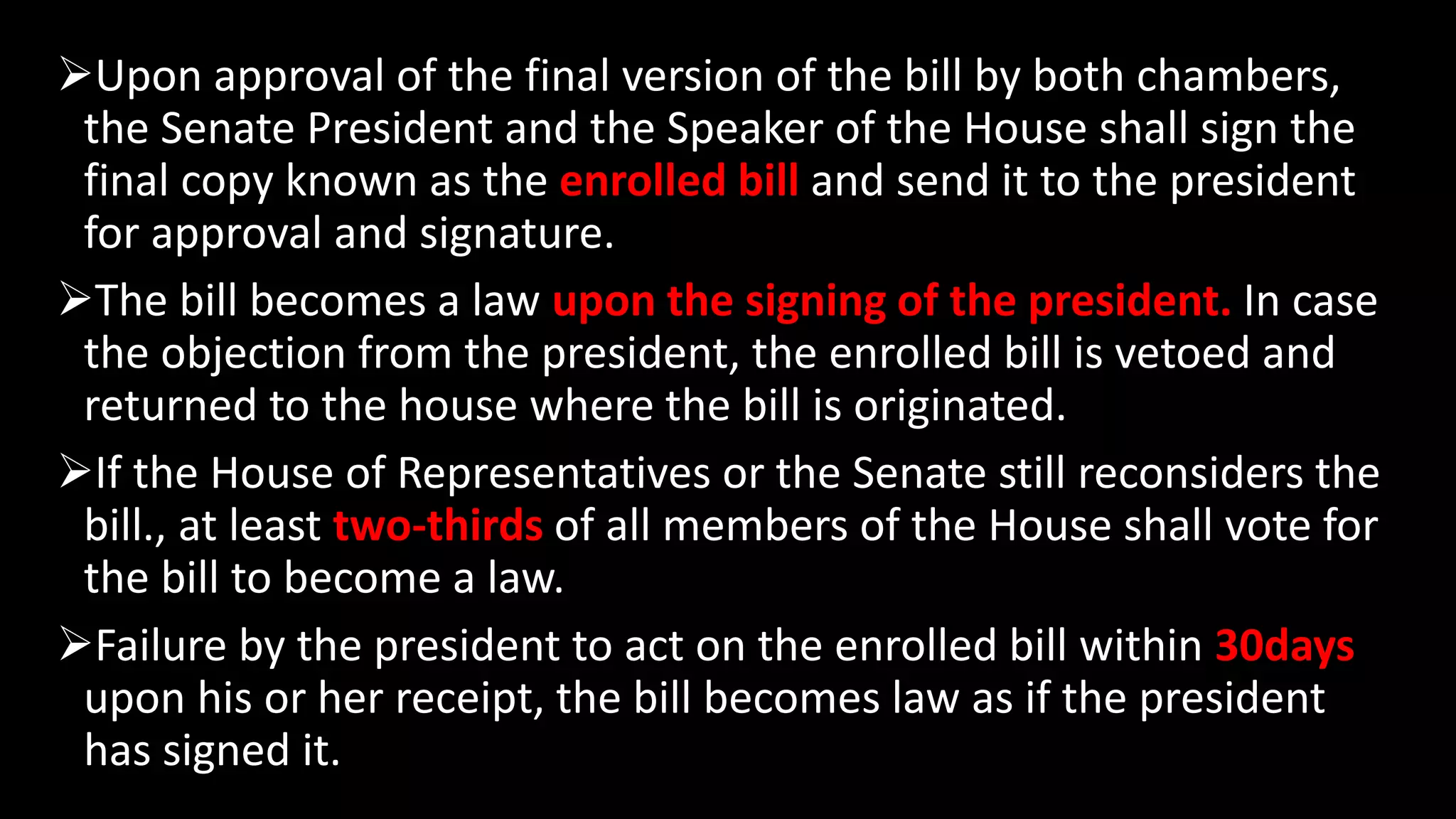 Lesson 7 - LEGISLATIVE DEPARTMENT | PPTX