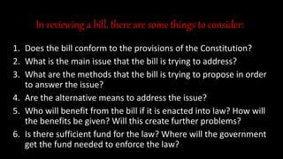 Lesson 7 - LEGISLATIVE DEPARTMENT | PPTX
