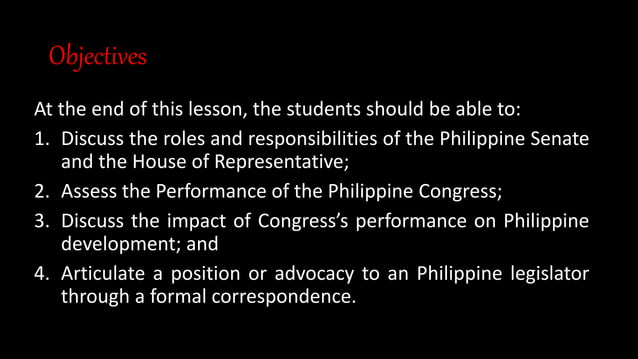 Lesson 7 - LEGISLATIVE DEPARTMENT | PPTX | Civic affairs | Politics