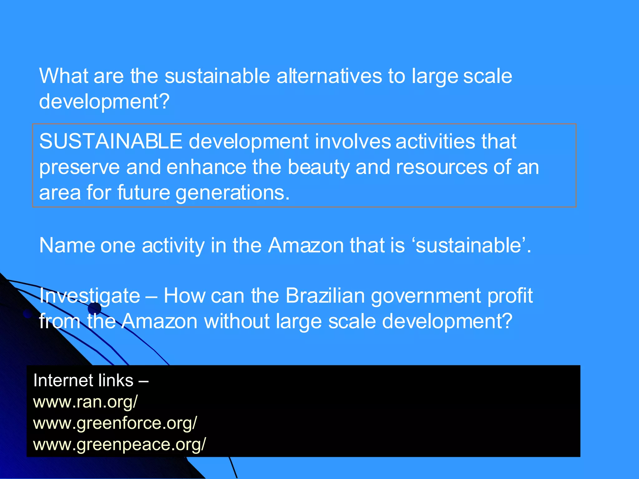 Lesson 3 Threats To Rainforest | PPT