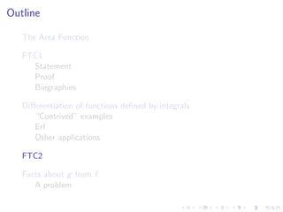Lesson 32: The Fundamental Theorem Of Calculus | PDF