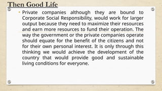 STS AND THE HUMAN CONDITION THE GOOD LIFE | PPTX