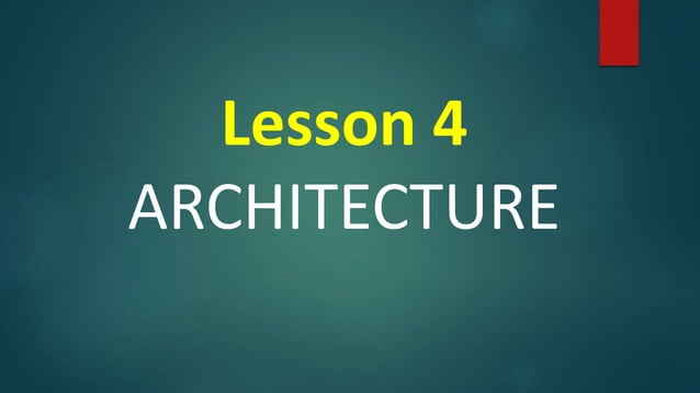 LESSON 4 CPAR ARCHITECTURES FOR GRADE 12 | PPTX
