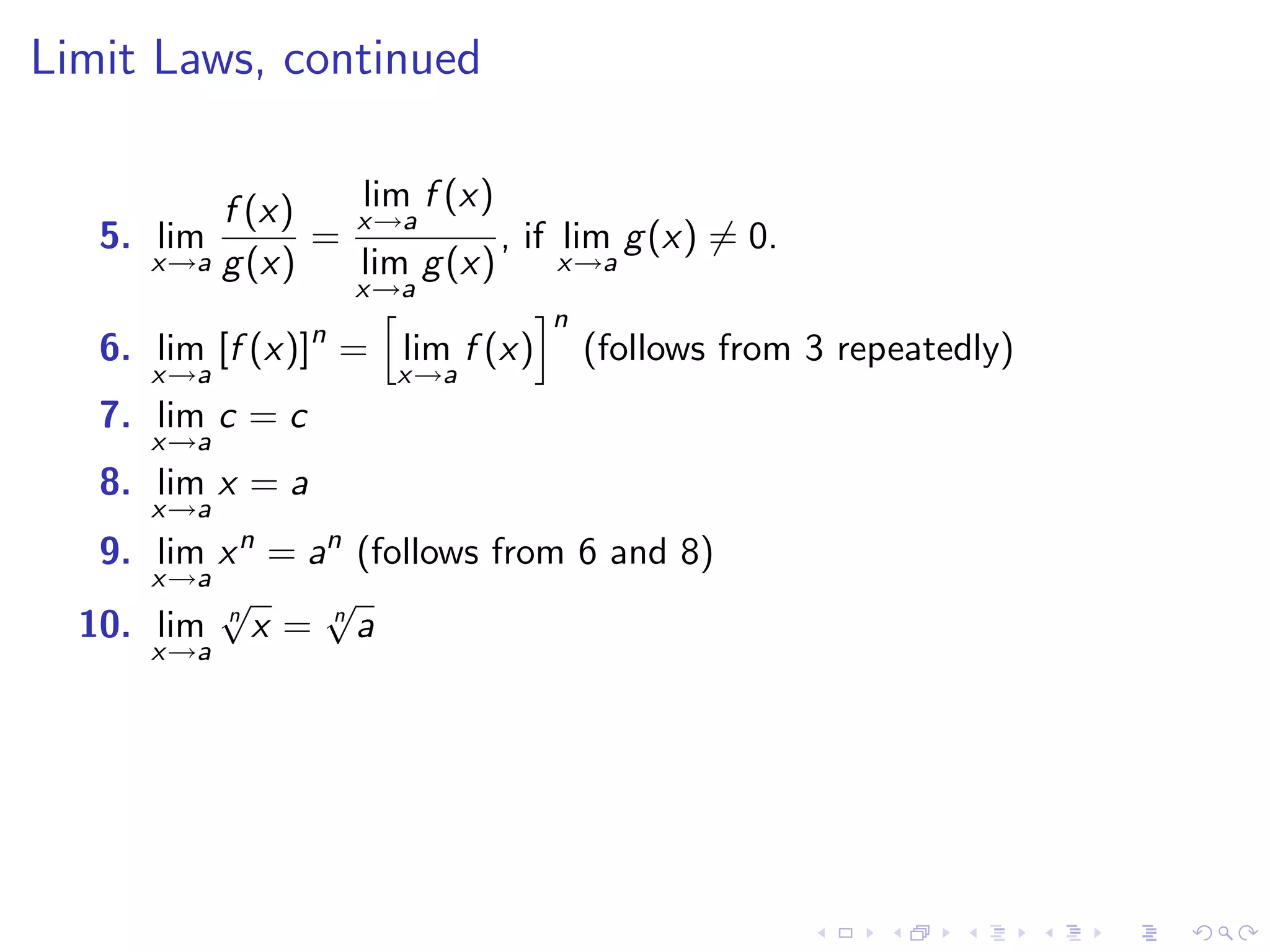 Lesson 4 - Calculating Limits (Slides+Notes) | PPT