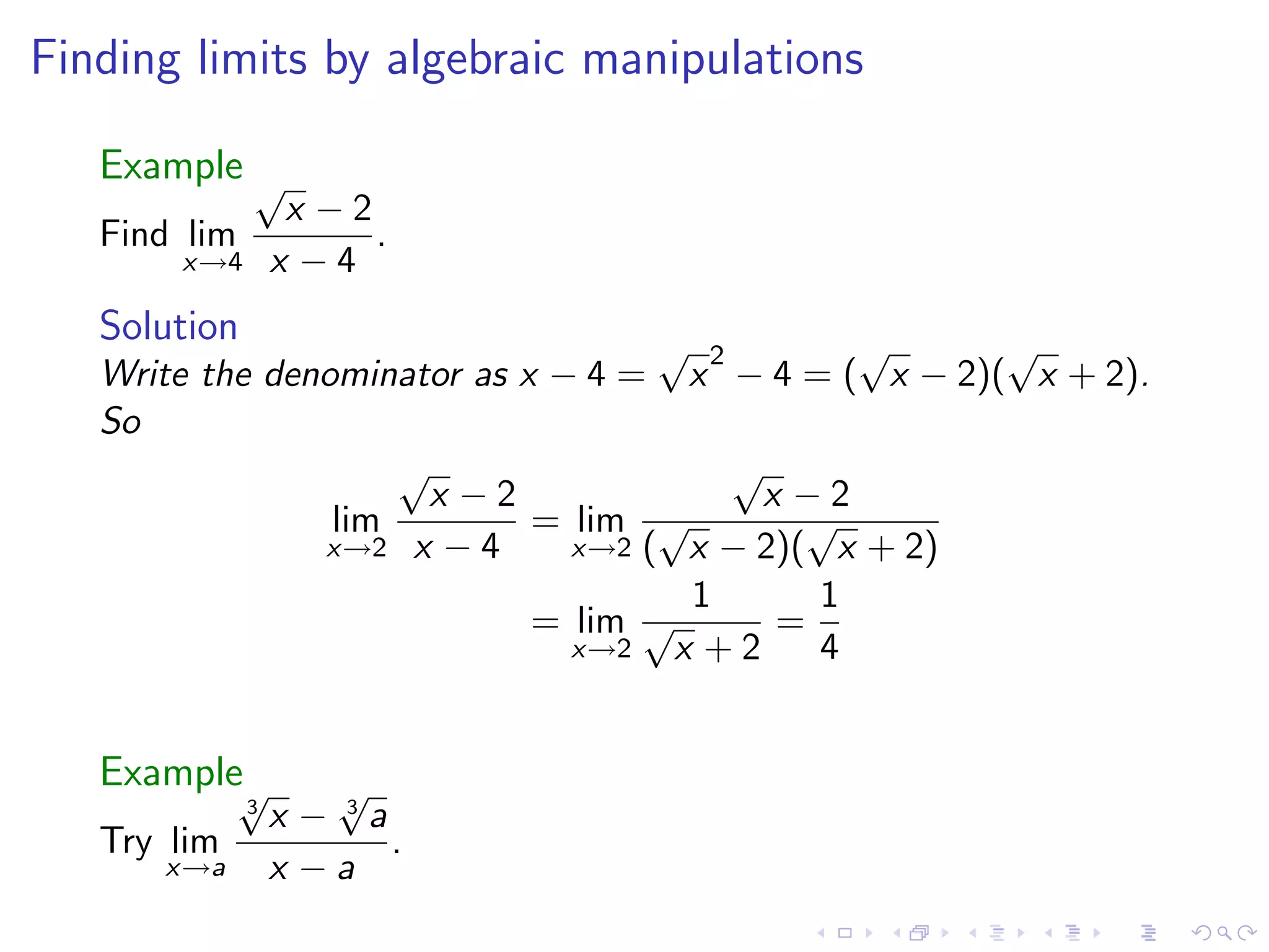 Lesson 4 - Calculating Limits (Slides+Notes) | PPT