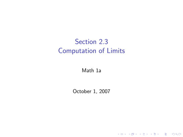 Lesson 4 - Calculating Limits (Slides+Notes) | PPT