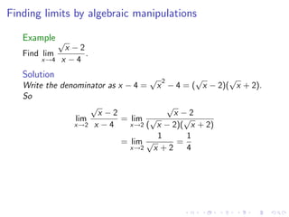 Lesson 4 - Calculating Limits (Slides+Notes) | PPT