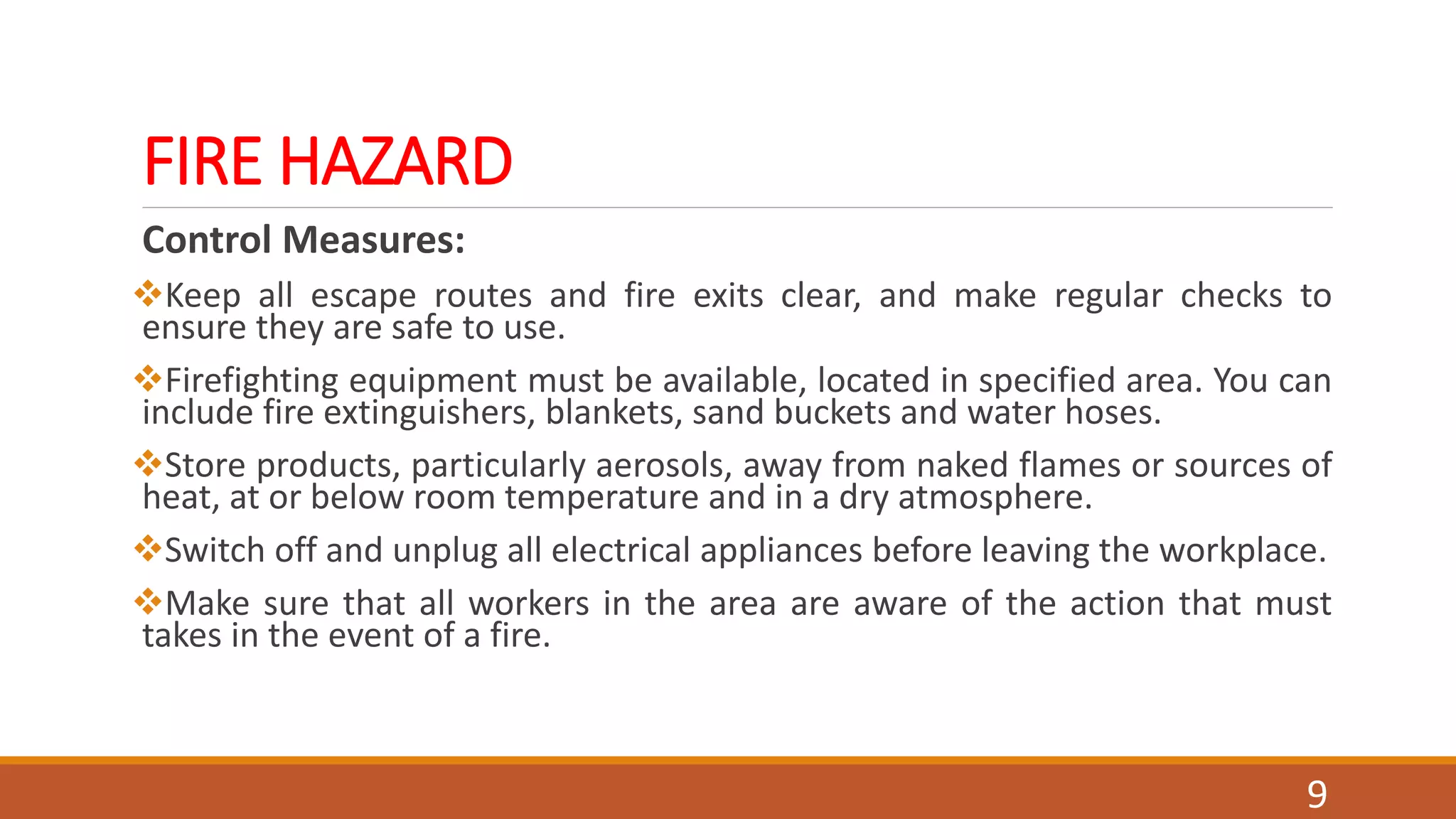 LESSON 4 Common workplace hazard and their control measure | PPTX