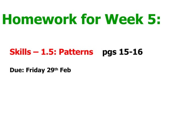 Lesson 4 - Describing Patterns | PPT