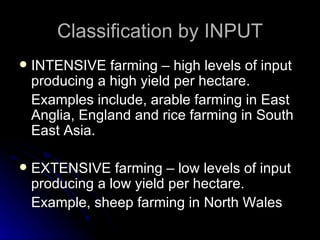 Lesson 4 Farming Systems | PPT | Agriculture | Industries